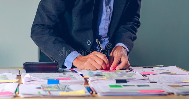 Businessmen Count Money and Plan Finances for Projects and Use ...