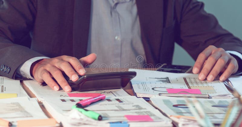 Businessmen Count Money and Plan Finances for Projects and Use ...