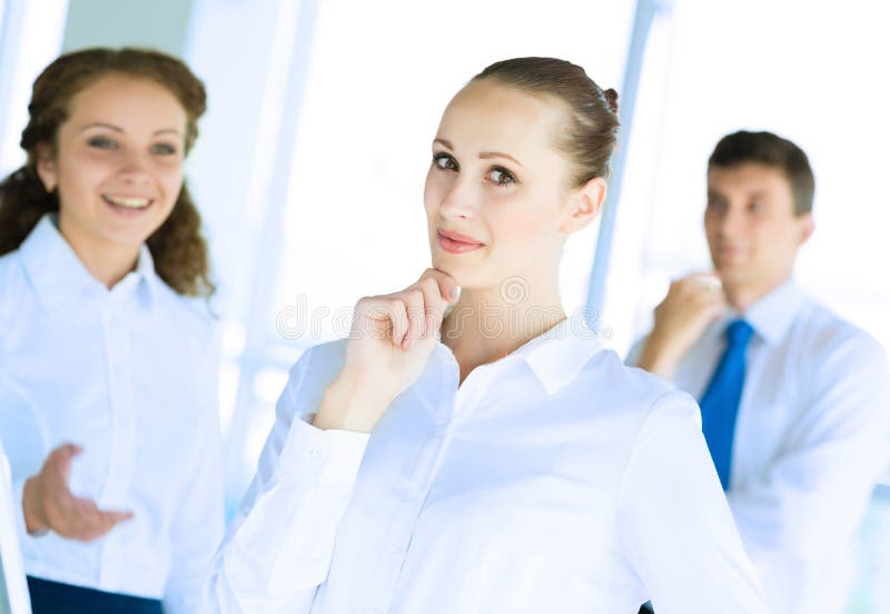Businessmen Discussing a Joint Task Stock Photo - Image of attention ...