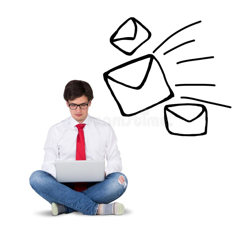 Businessmen Email Icon Head Stock Photos - Free & Royalty-Free Stock ...