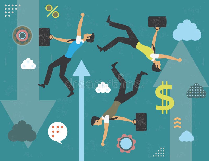 Businessmen Falling Air Stock Illustrations – 9 Businessmen Falling Air ...