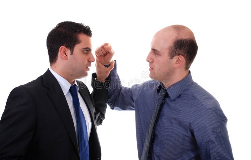Businessmen Fighting in the Office Stock Photo - Image of office ...