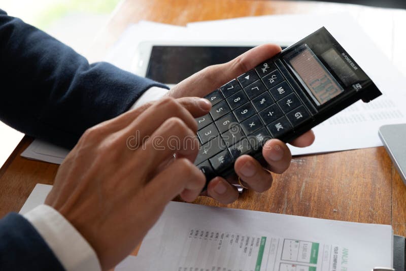 Businessmen, Finance, Accounting Work, Checking Accounts, Using ...