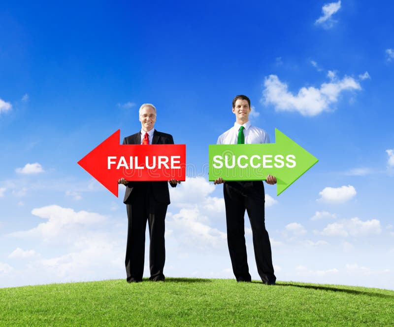 The Way To Success or Failure Stock Image - Image of good, metal: 21437759