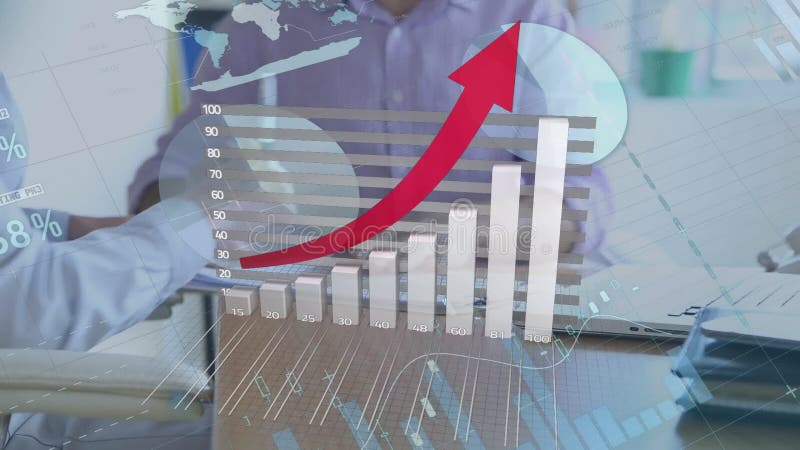 Businessmen and graphs stock video. Video of deal, professional - 152745153