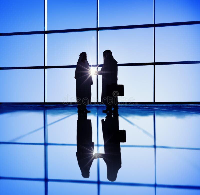 Businessmen Handshake Corporate Greeting Communication Concept Stock ...