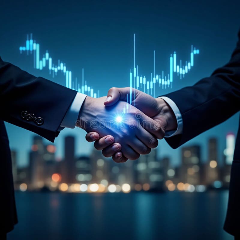 Businessmen Handshake after a Good Deal. Stock Image - Image of concert ...