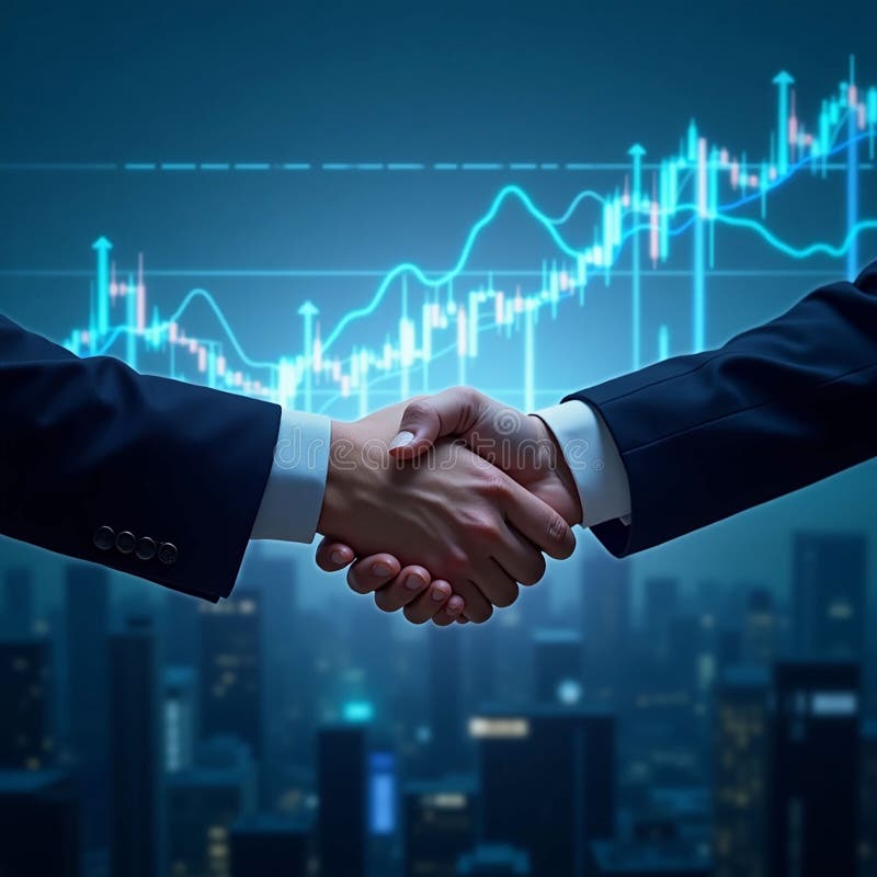 Businessmen Handshake after a Good Deal. Stock Photo - Image of client ...