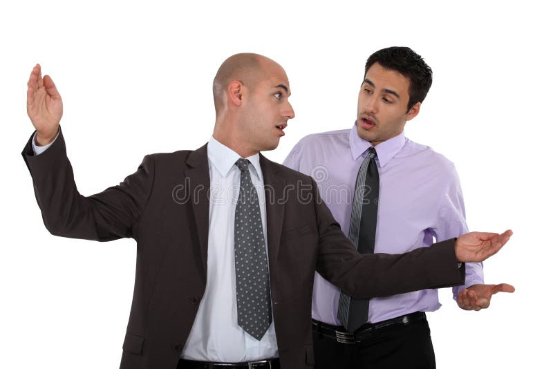 Two Businessmen Disagreeing Stock Photo - Image of difference ...