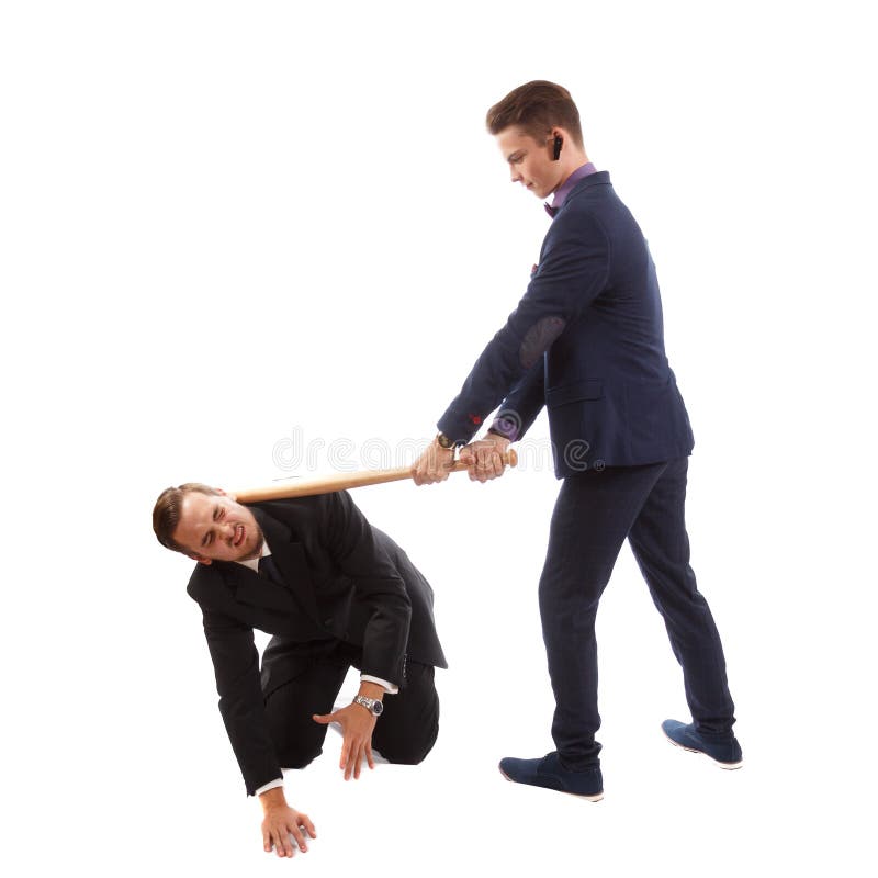 Businessmen having a fight stock image. Image of aggressive - 89464715