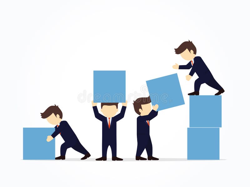 Warehouse Teamwork Cartoon With The 5S Activities Stock Vector ...