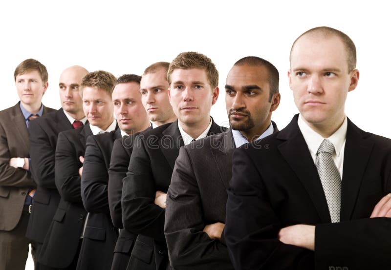 Men in line stock image. Image of adult, masculine, expression - 14038353