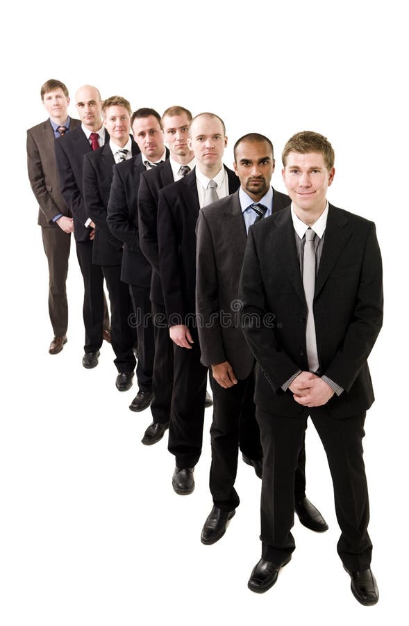 Men in line stock image. Image of adult, masculine, expression - 14038353