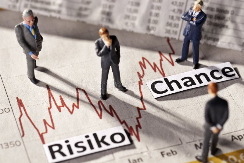 Businessmen Look at the Price Development Stock Photo - Image of ...