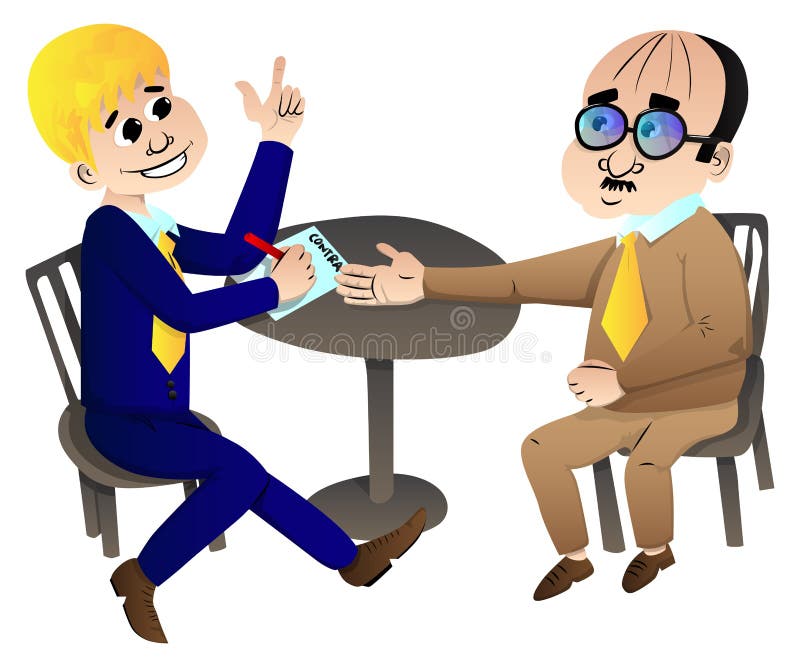 Businessmen Making a Deal Vector Cartoon Characters. Stock Illustration ... Businessmen Making a Deal Vector Cartoon Characters. Stock Illustration ...