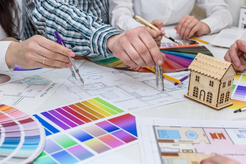 Businessmen are Making Measurements for the Future of the Project ...