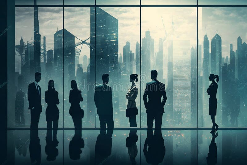 Businessmen in the Office. AI Generated Stock Illustration ...