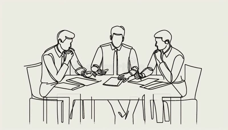 Co-operation of the Office Team. the Concept of Discussing Important ...