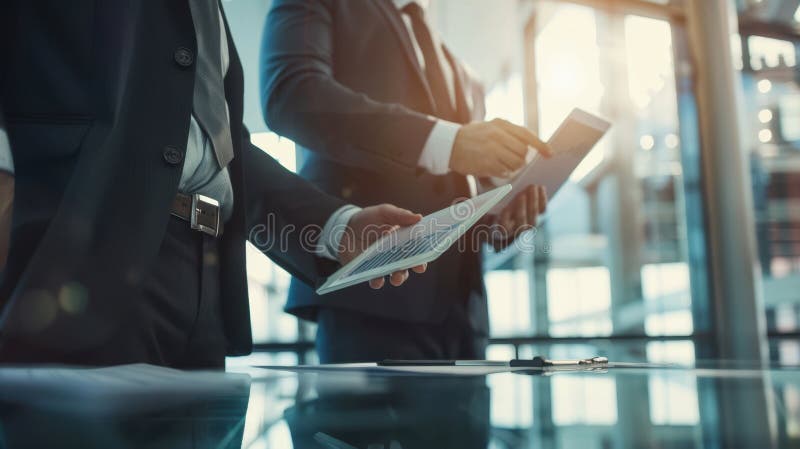 The Businessmen Reviewing Documents.AI Generated Image Stock Photo ...