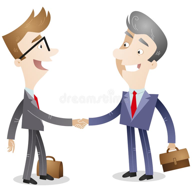 Cartoon Character Shaking Hands Stock Illustrations – 2,041 Cartoon ...