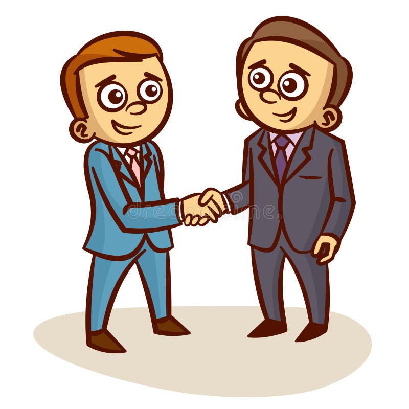 Businessmen Shaking Hands stock vector. Illustration of meeting - 75832657