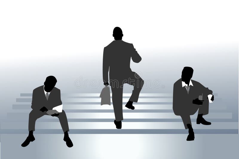 Three Businessmen Stairs Stock Illustrations – 7 Three Businessmen ...
