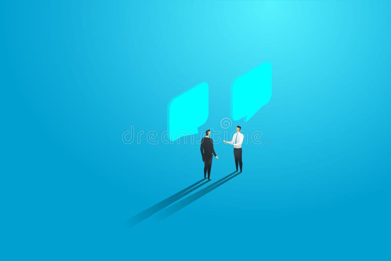 Two Businessmen Dialogue Conversation Communication Stock Vector ... Two Businessmen Dialogue Conversation Communication Stock Vector ...