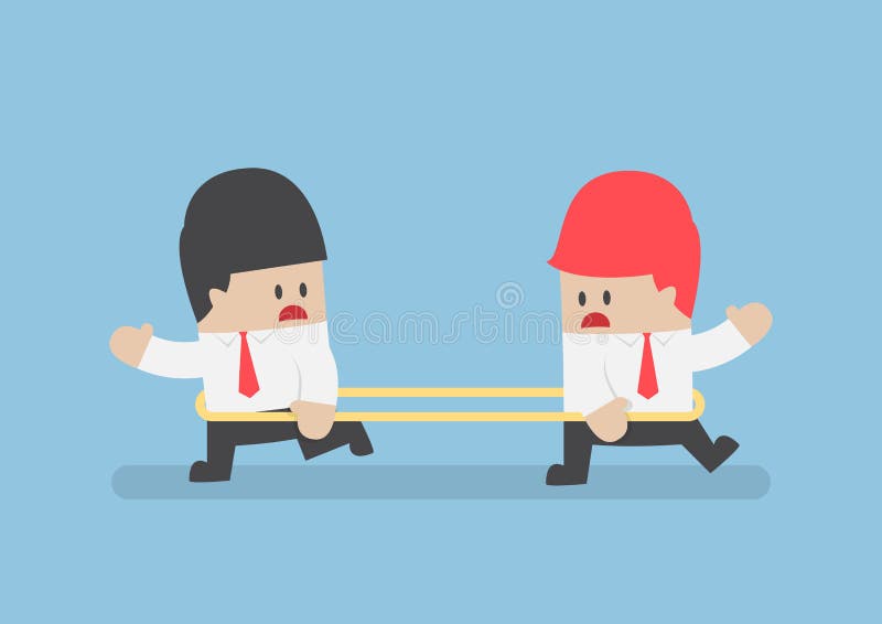 Businessmen are Walking To the Opposite Direction from Each Other Stock ...