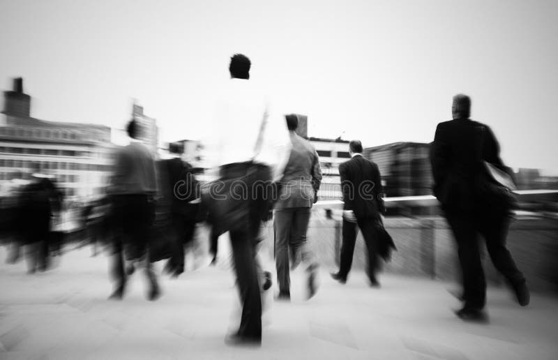 Businessmen Walking Away From Corporate Jet Stock Image - Image of ...