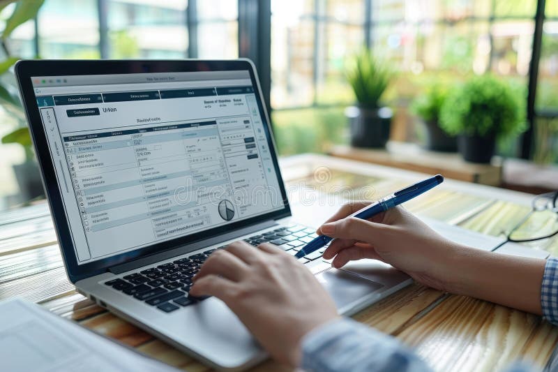 Businessmen Work in Offices Stock Photo - Image of communication ...