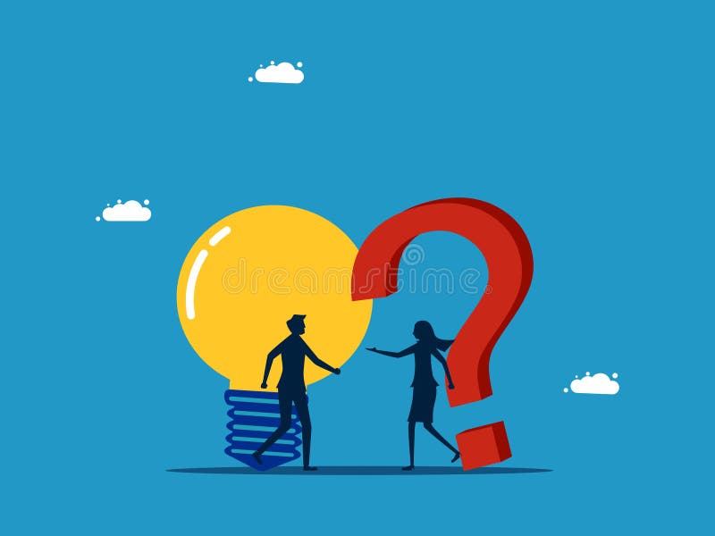 Businessmen Work Together To Solve Problems Stock Vector - Illustration ...