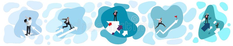 Businessmen Working on Creating Successful and Profitable Projects ... Businessmen Working on Creating Successful and Profitable Projects ...