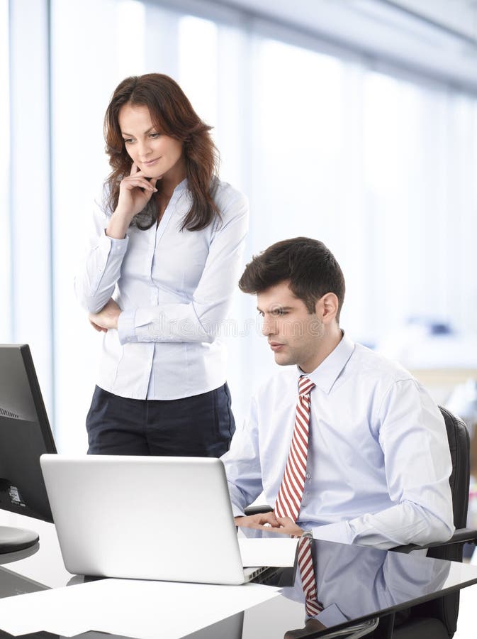 Businessmen Working with His Colleague Stock Photo - Image of office ...