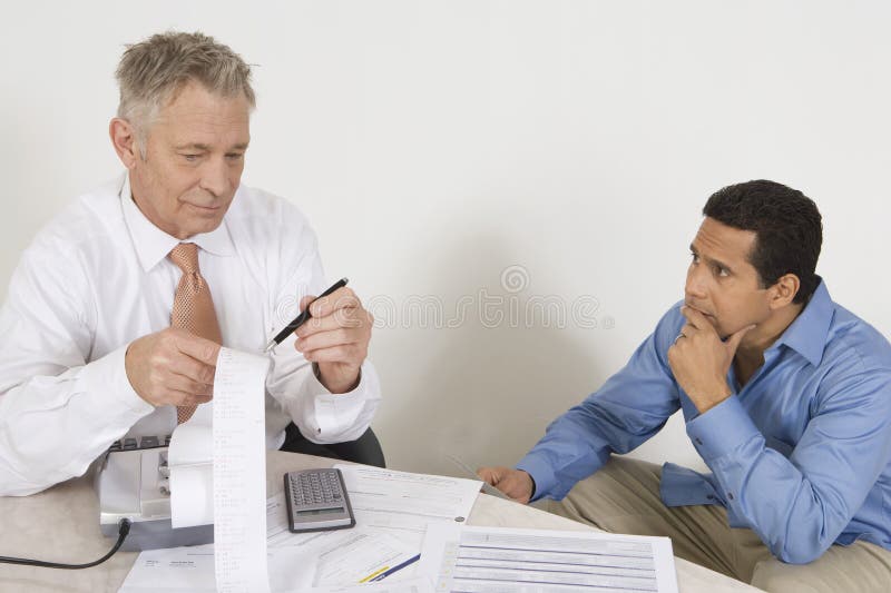 Businessmen Working in Office Stock Photo - Image of discussing ...