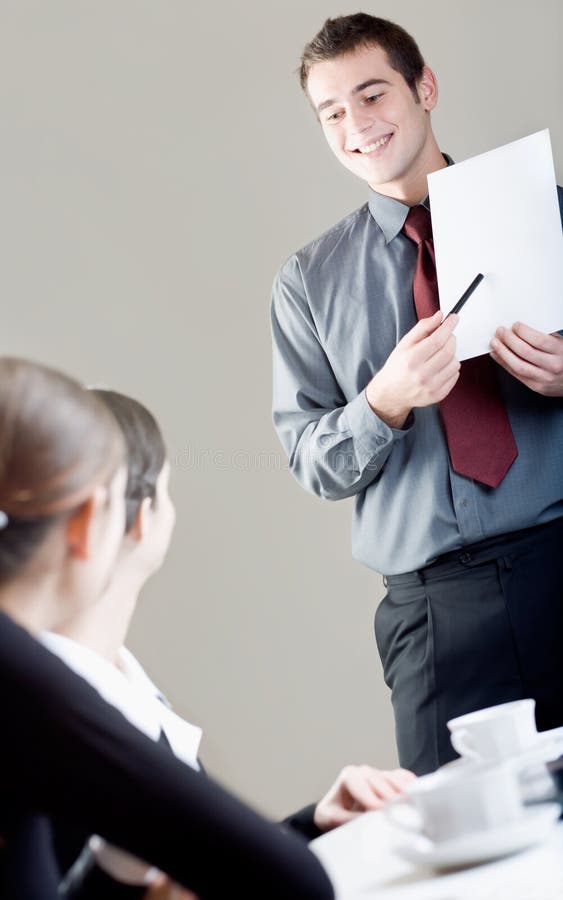 Teamwork Supervising and Cooperation Stock Image - Image of plan ...