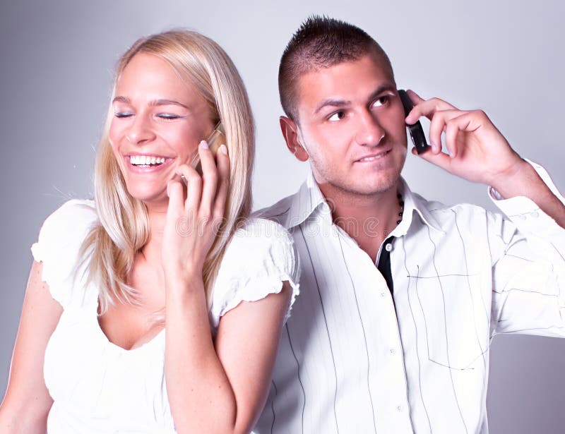 People Talking Using Mobiles Stock Photos - Free & Royalty-Free Stock ...