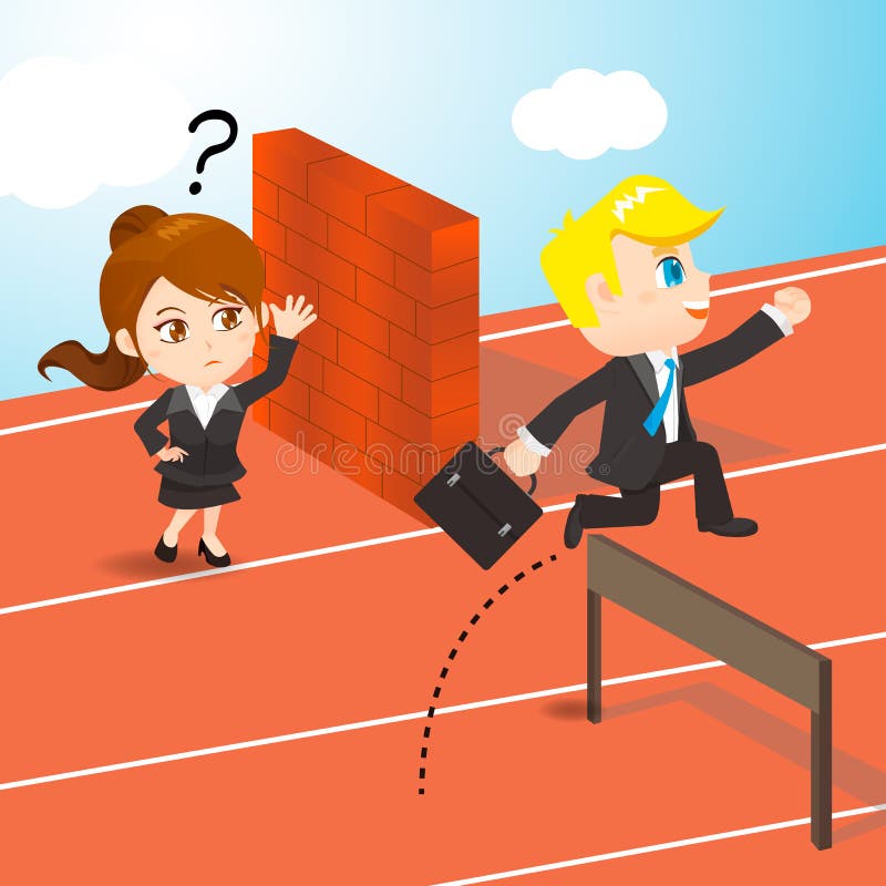 Businesspeople competing stock vector. Illustration of caricature ...