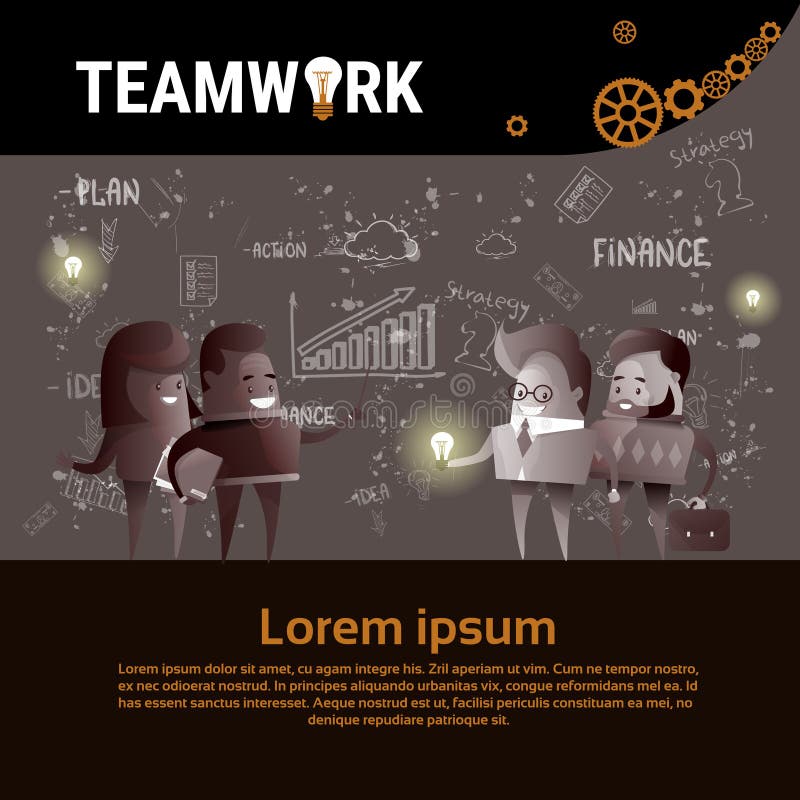 Businesspeople Group Team Brainstorm Teamwork Business Plan Strategy ...