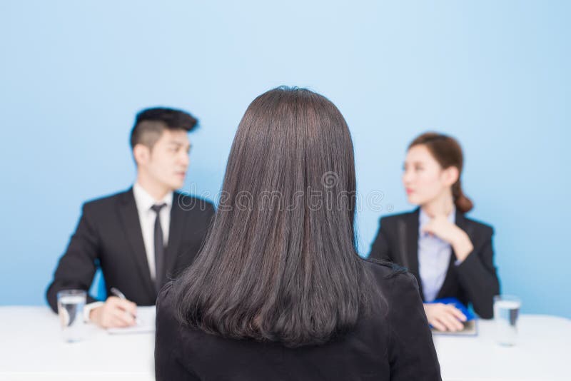 Businesspeople with Interview Stock Image - Image of cooperation ...