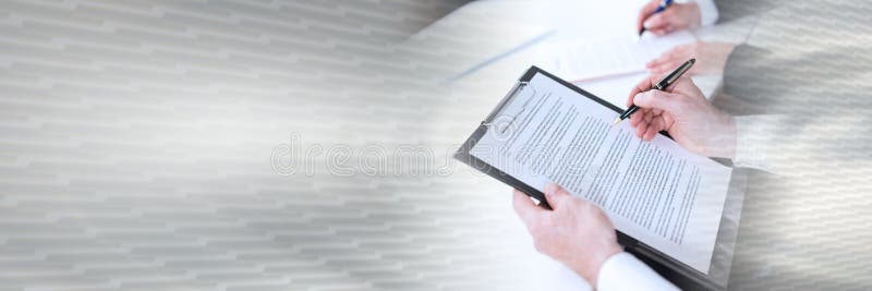 Businesspeople Taking Notes; Panoramic Banner Stock Photo - Image of ...
