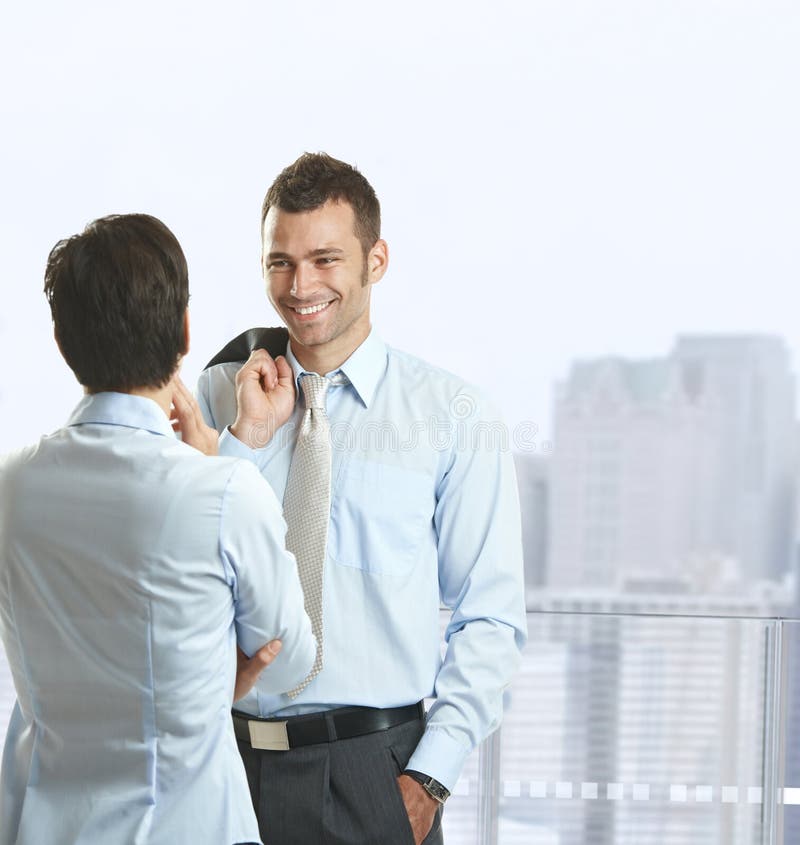 Businesspeople talking stock photo. Image of cheerful - 6268004