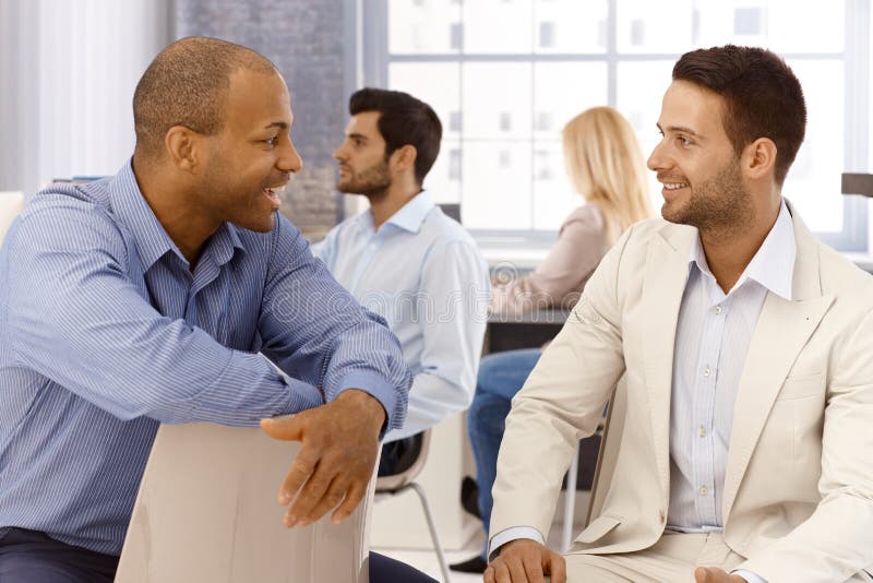 Businesspeople talking stock image. Image of businesspeople - 74339861