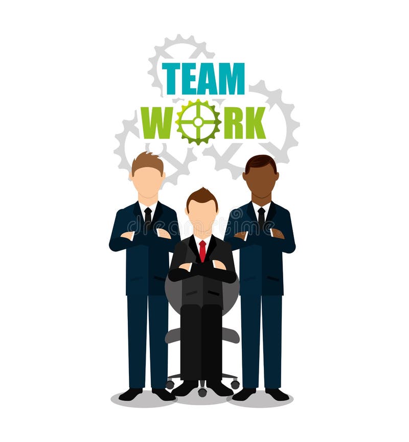 Businesspeople Teamwork Avatars Characters Icon Stock Vector ...