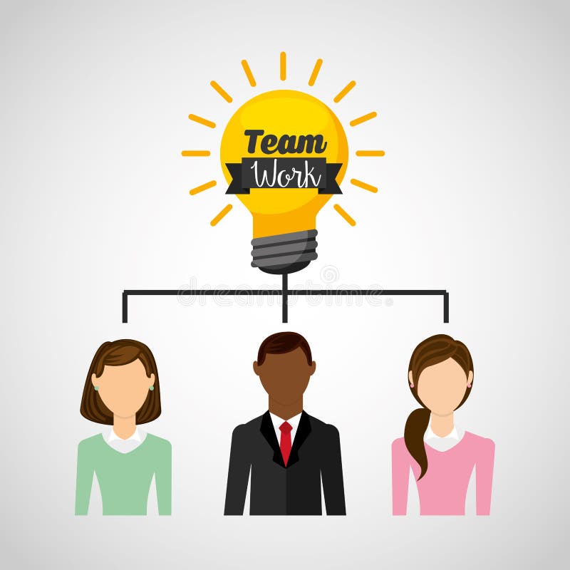Businesspeople Teamwork Avatars Characters Icon Stock Vector ...