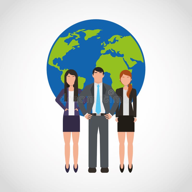 Businesspeople Teamwork Community Icons Stock Vector - Illustration of ...