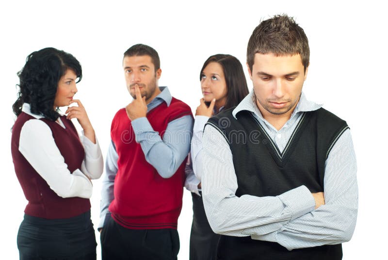Businesspeople Thinking about Solutions Stock Image - Image of friends ...