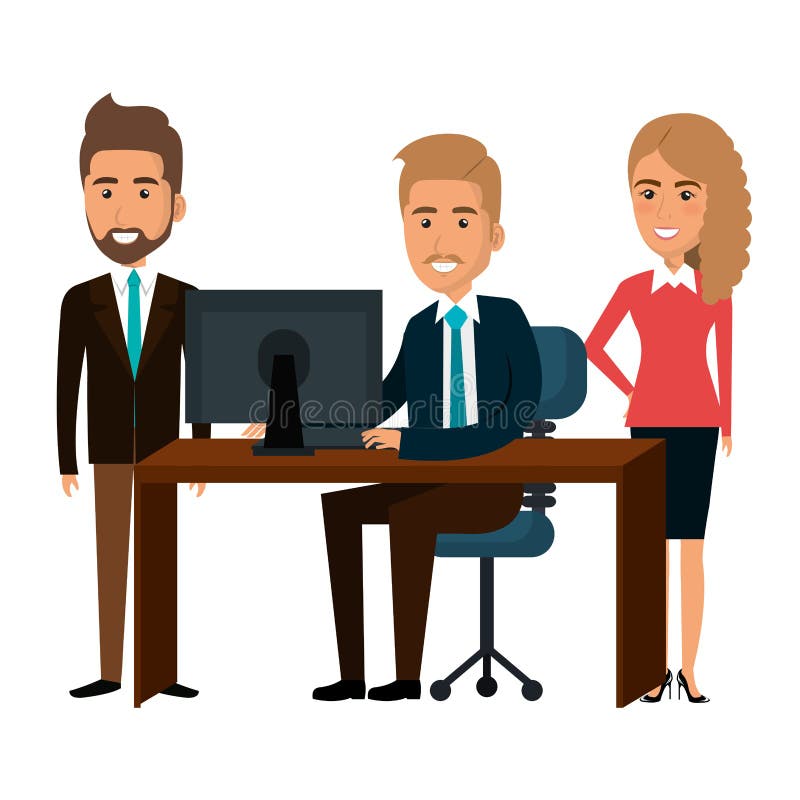 Training Process People Isolated Icon Stock Illustration - Illustration ...