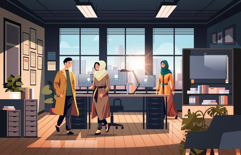 Businesspeople Working Together in Creative Open Space Teamwork Concept ...