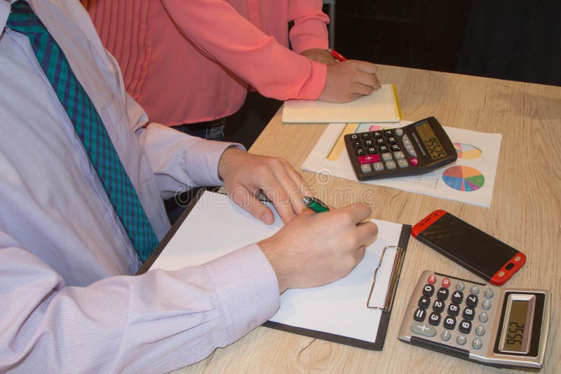 Businesspersons Analyzing Report, Business Performance Concept Stock ...