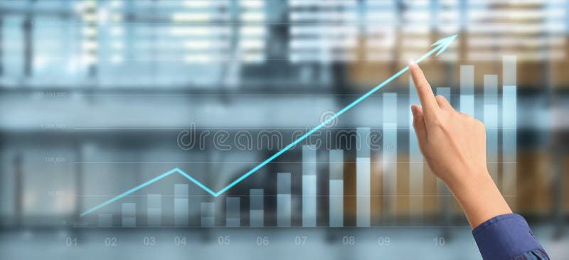 Businessplan Graph Growth and Increase of Chart Positive Indicators ...